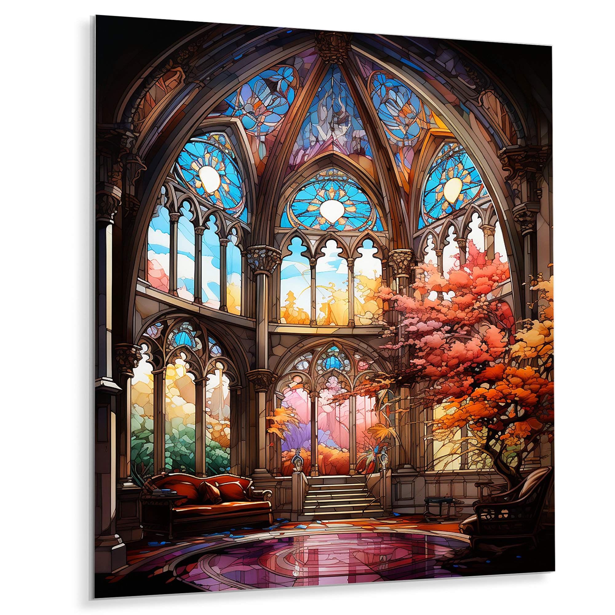 Red Barrel Studio® " Church Stained Glass Windows II " | Wayfair