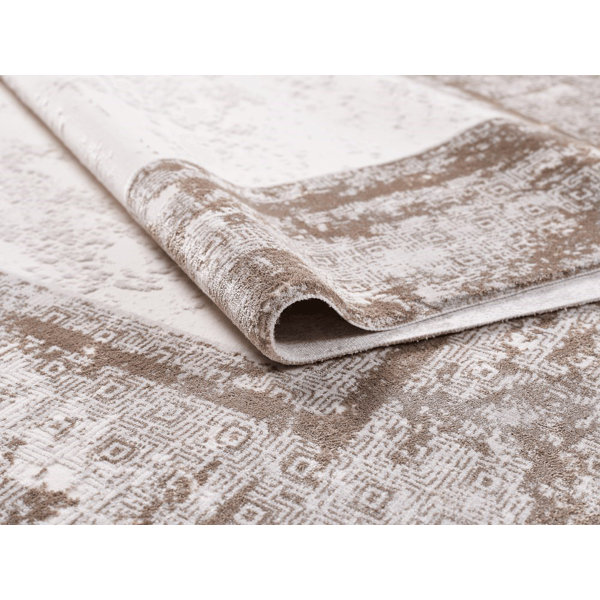 Hokku Designs Daeyon Acrylic Brown Indoor/Outdoor Rug | Wayfair