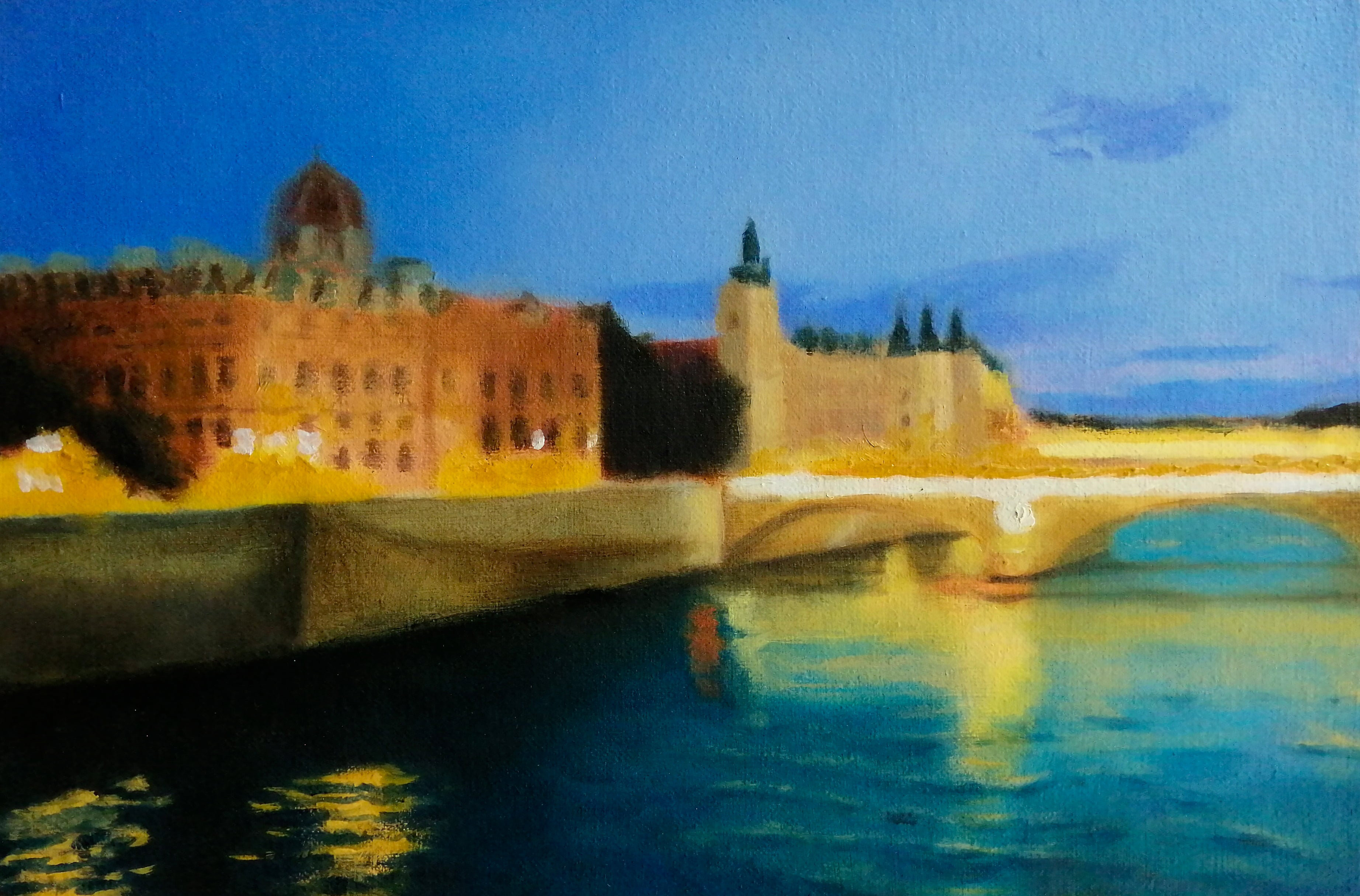 Robert Allen Sign by Juan Montes - Wrapped Canvas Painting | Wayfair