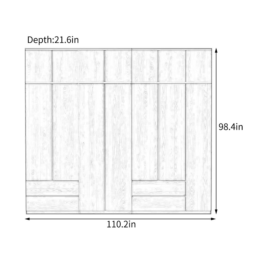 Parttlion European style modern simple wardrobe - Wayfair Canada