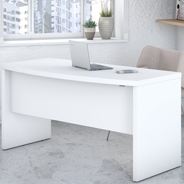 Bush Business Furniture Echo Bow Front Desk & Reviews | Wayfair