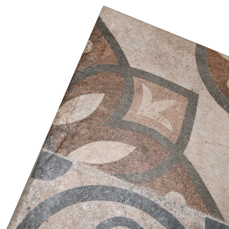 Merola Tile Cazorla Deco 12" x 12" Porcelain Patterned Singular Floor ...