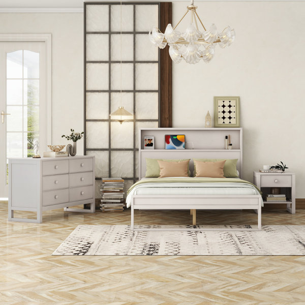 Winston Porter Massiah Platform 3 Piece Bedroom Set - Wayfair Canada