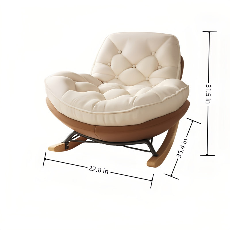 Corrigan Studio® Modern Upholstered Rocking Chair | Wayfair