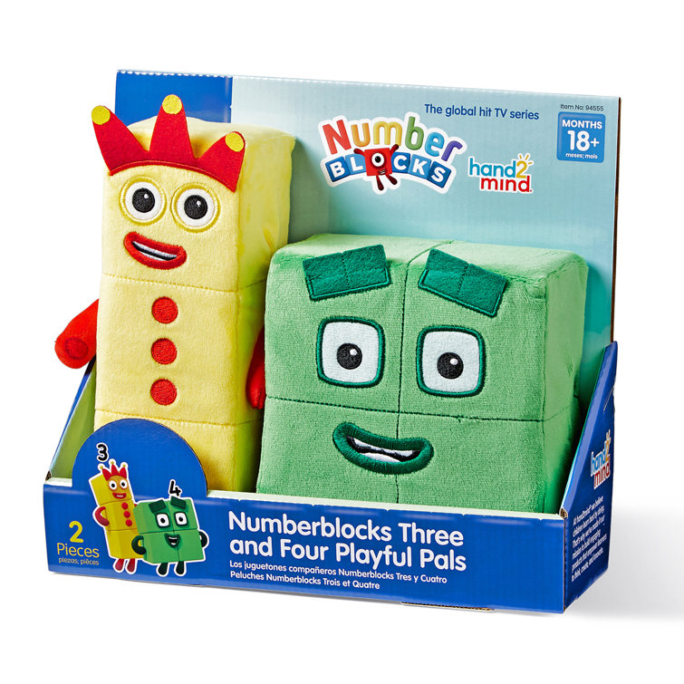 Hand2Mind Numberblocks 3 & 4 Playful Pals Plush - Wayfair Canada