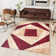 Latitude Run Leverna Dream Cream/Red Rug | Wayfair.co.uk