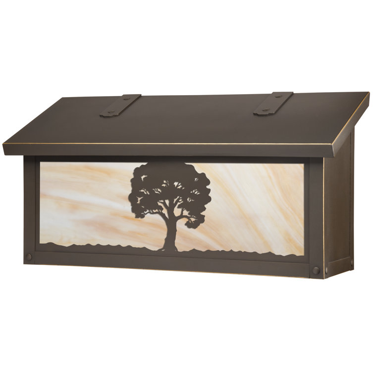America's Finest Lighting Company Oak Tree Wall Mounted Mailbox | Wayfair