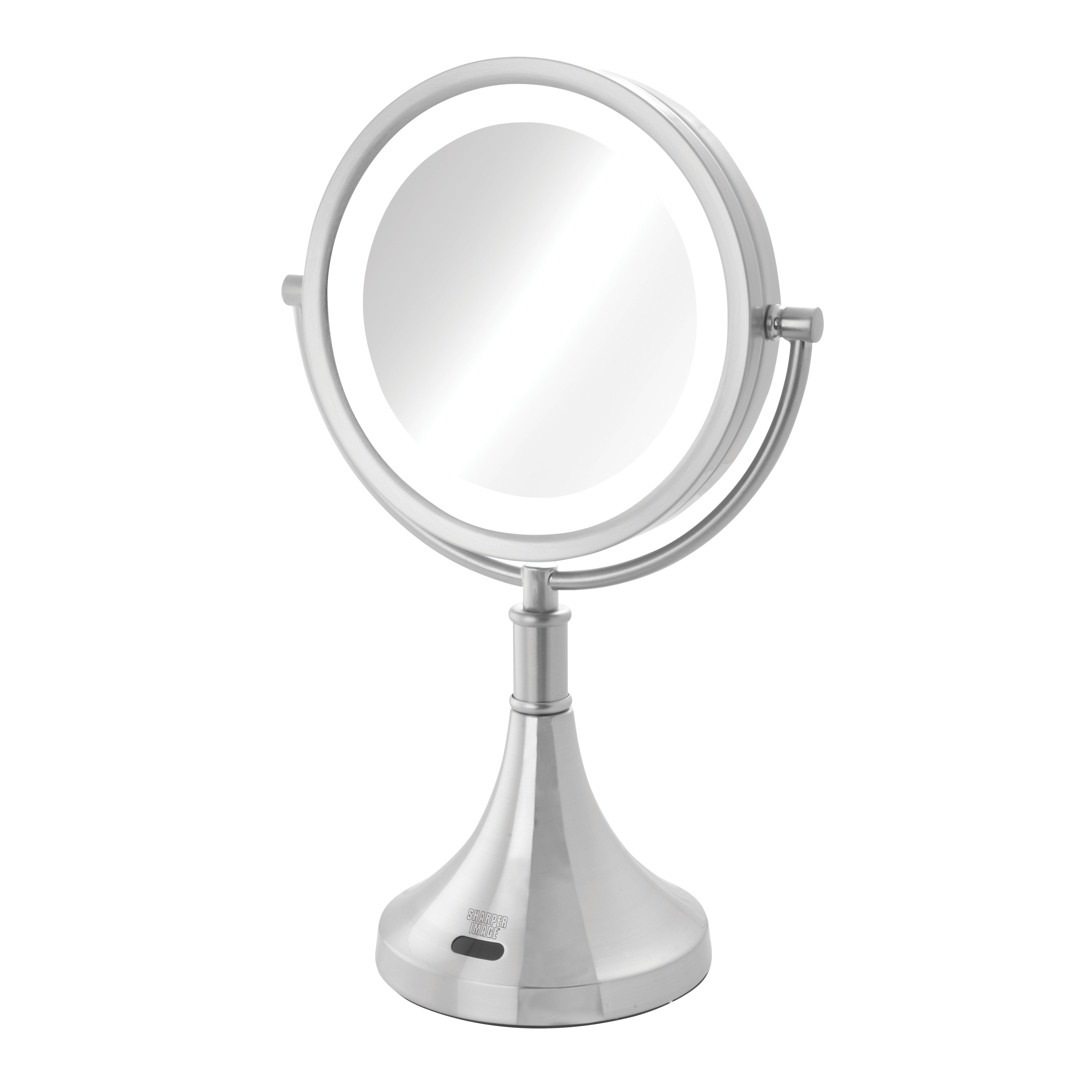 Symple Stuff 8.5" Lighted Wall Mount Magnified Makeup Mirror, Plug In ...