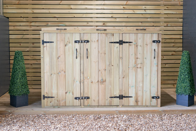 WFX Utility Wooden Double Bin Store | Wayfair.co.uk