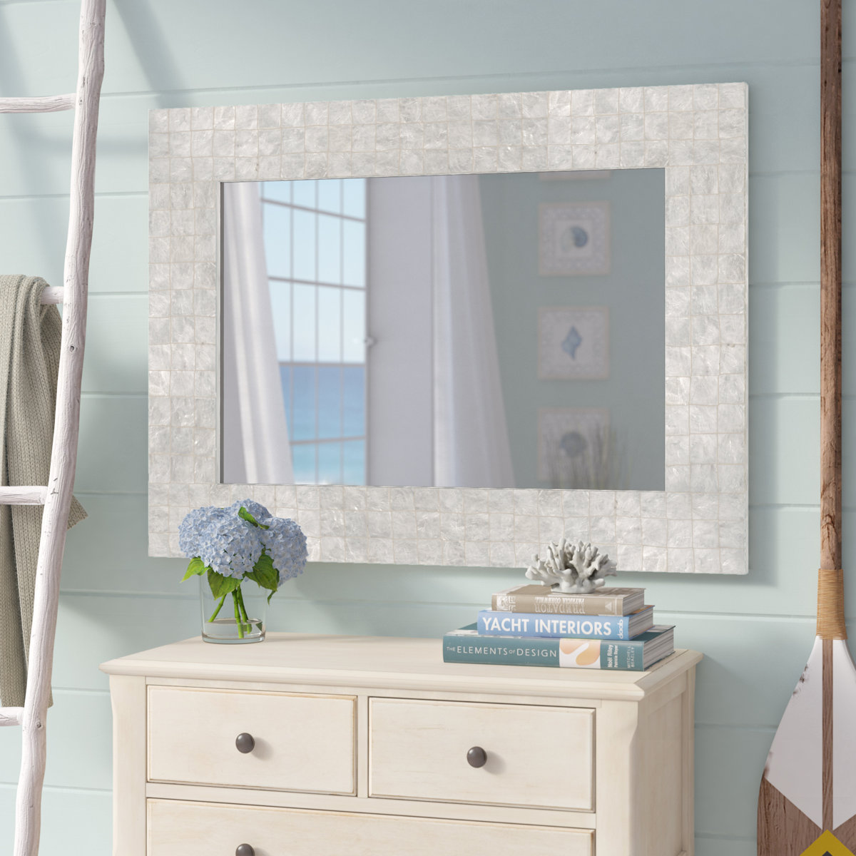 Beachcrest Home™ Capiz Shell Accent Mirror & Reviews | Wayfair