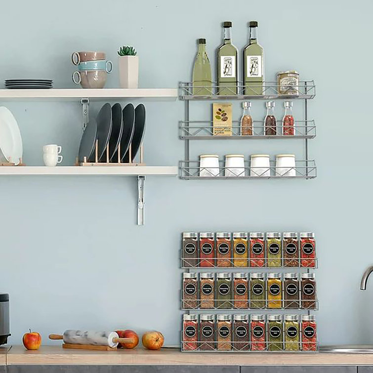 Prep & Savour 3 Tier Spice Jar Rack | Wayfair