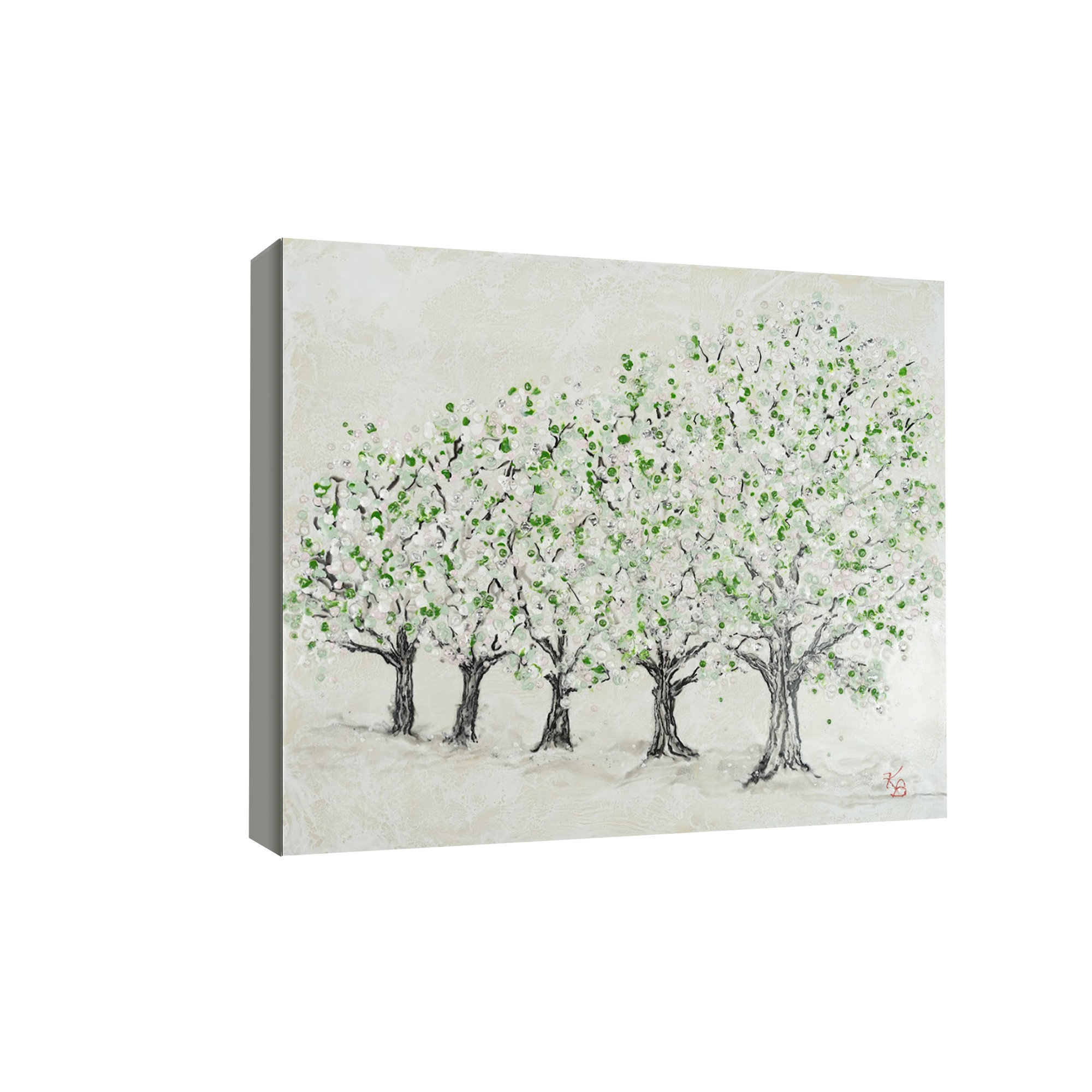 R2H Modern "Springtime Serenity" Canvas Wall Art By Karen Biery | Wayfair