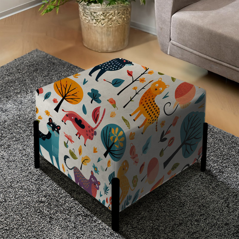 Design Art Minimal Multicolor Zoo Children Animals - Animal Print ...