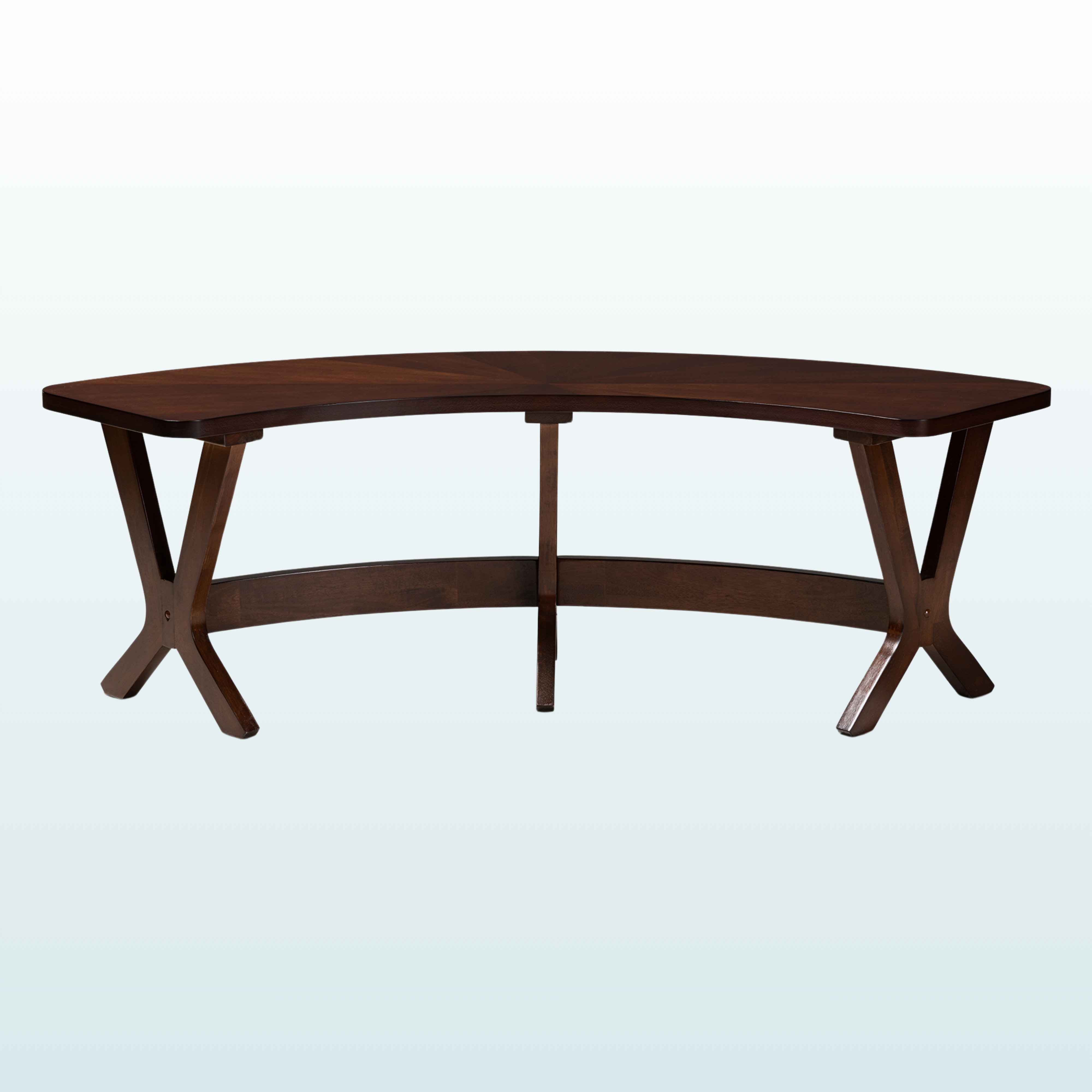 Corrigan Studio® Zephyrus Mid-Century Modern Curved Dining Bench in ...