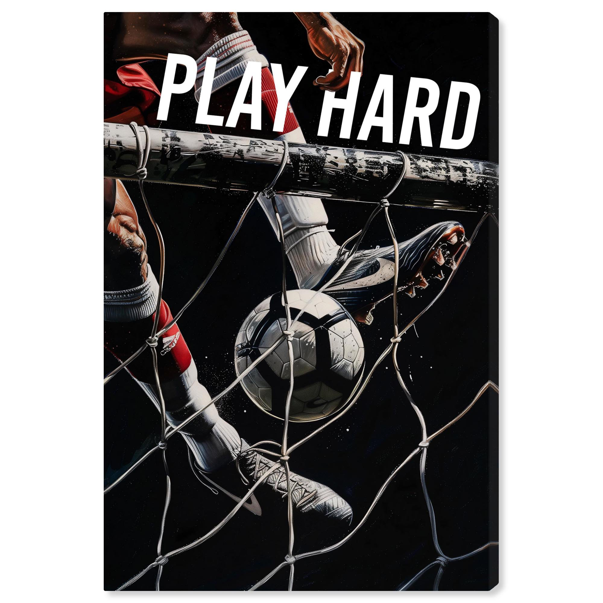 Brayden Studio® Play Hard Soccer Canvas Mancave Art by | Wayfair