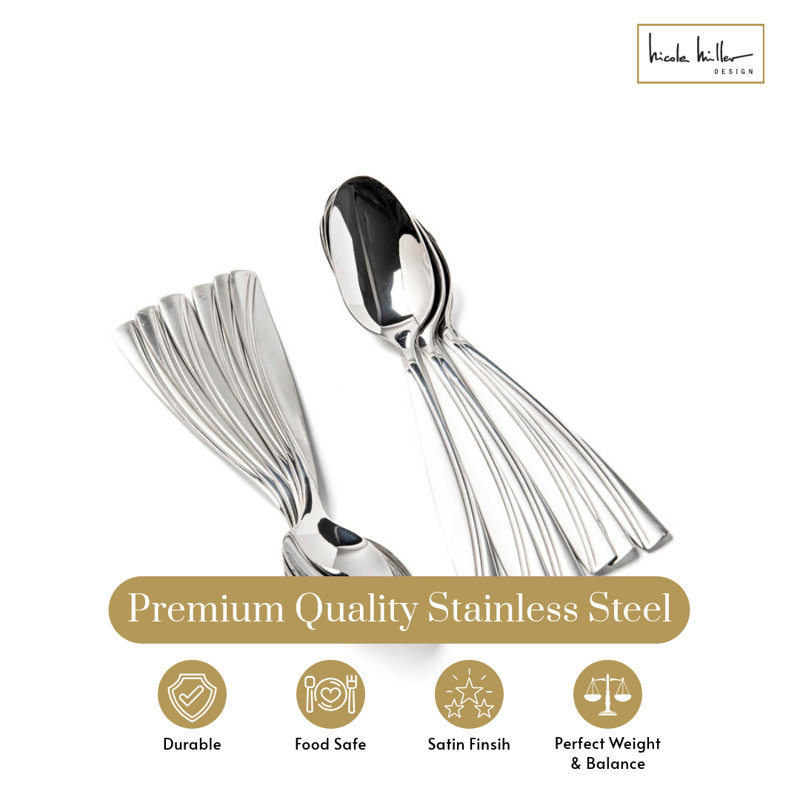 Nicole Miller Lindo Tea Spoons | Wayfair