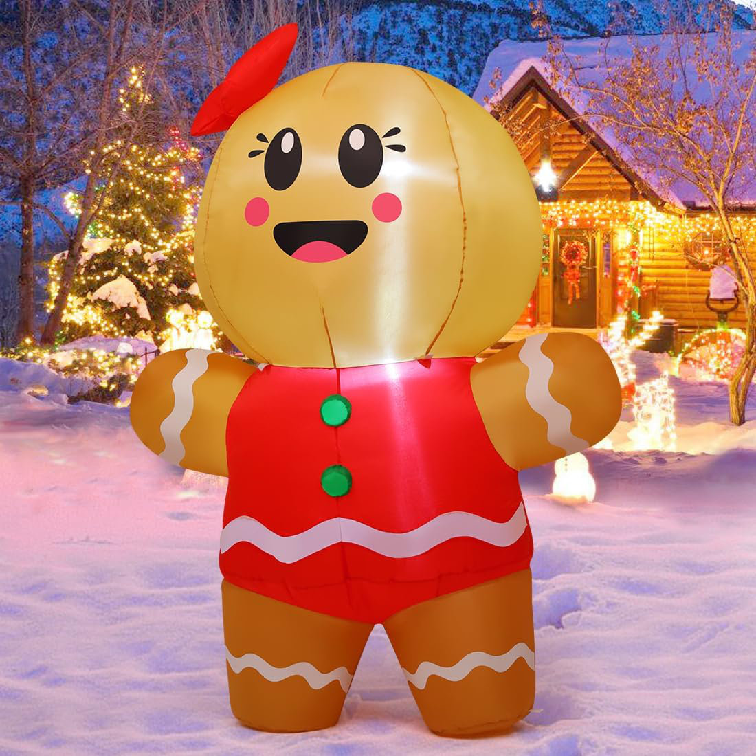 The Holiday Aisle® Christmas Inflatable 6 2 Ft Inflatable Gingerbread