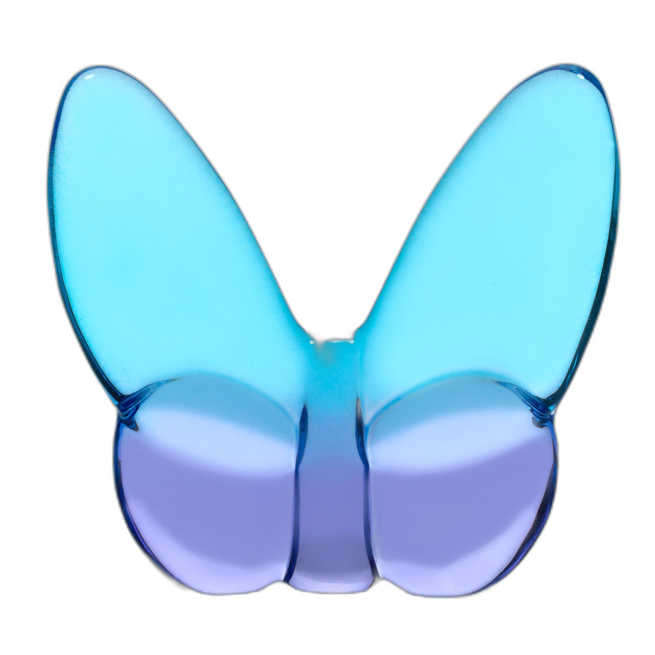 HomeRoots 3" Blue and Purple Crystal Butterfly Figurine Tabletop ...