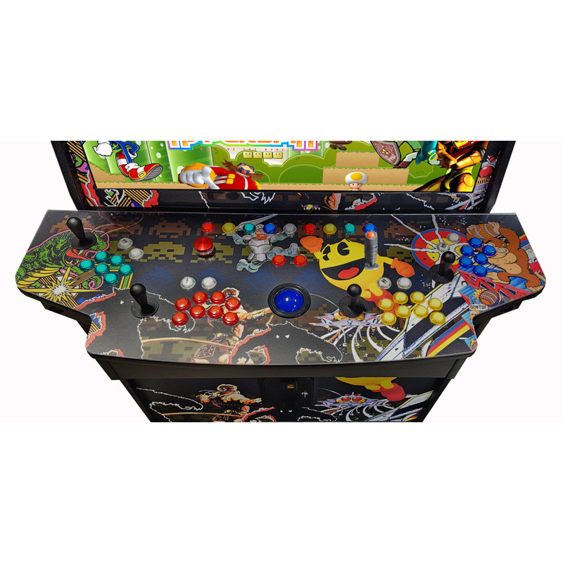 N2fun Mame/Hyperspin 43" 4K Arcade Classics 4-Player Upright Arcade ...