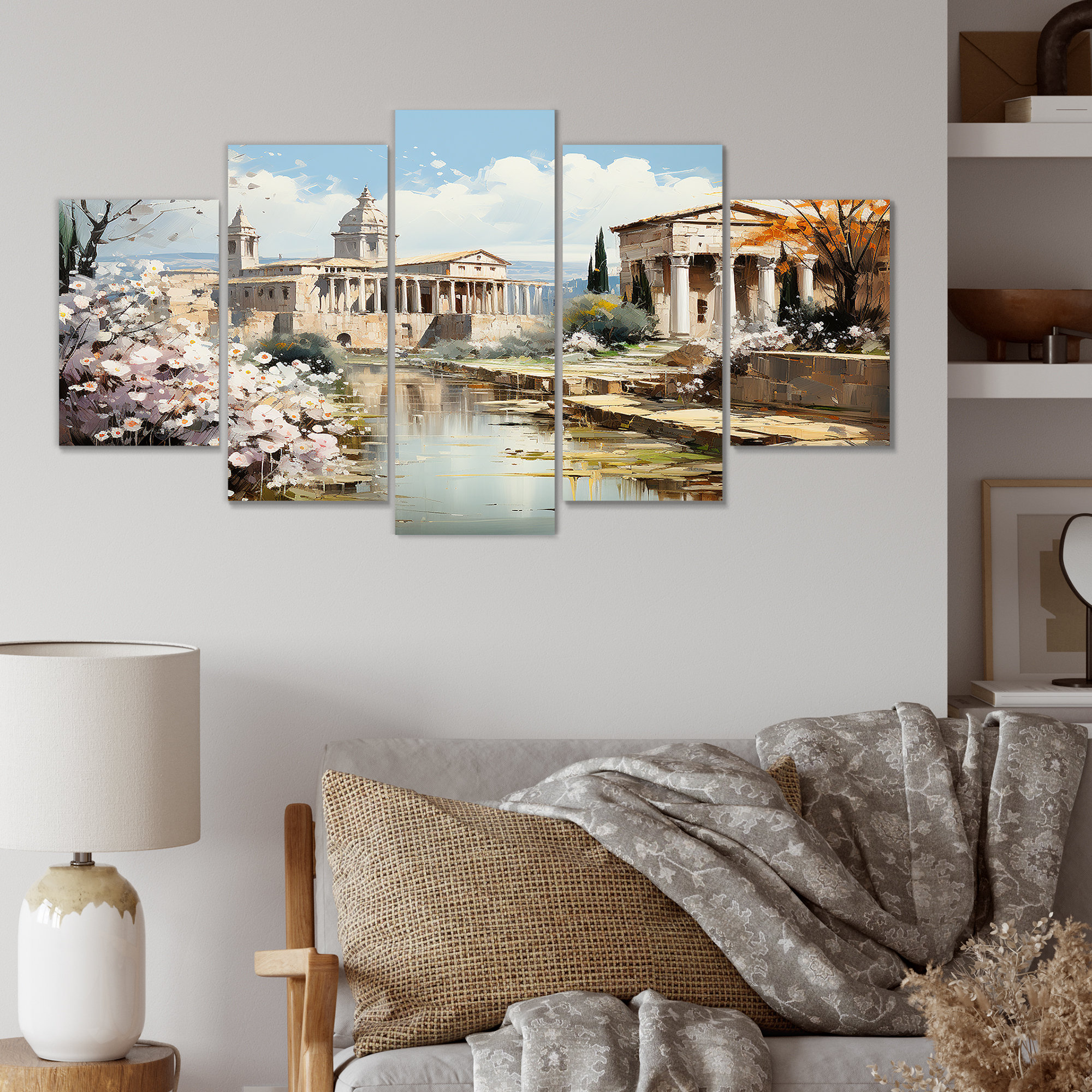 Lark Manor™ Springtime Roman Empire Landscape IV - Italy Multipanel ...