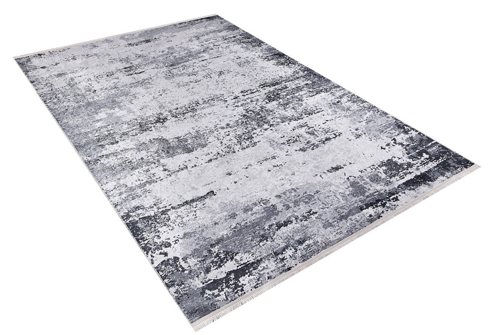17 Stories Abie Grey Modern Polyester Digital Print Area Rug | Wayfair