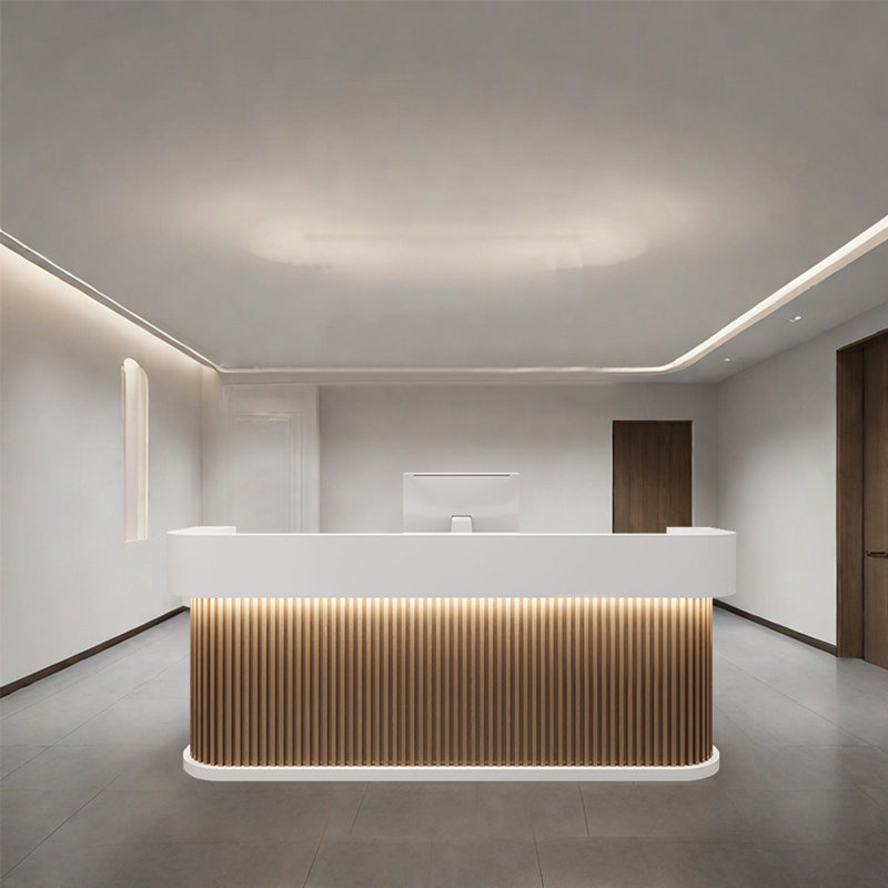 Artistic Soul XKX Premium Furniture Rectangular Modern Front Desk ...