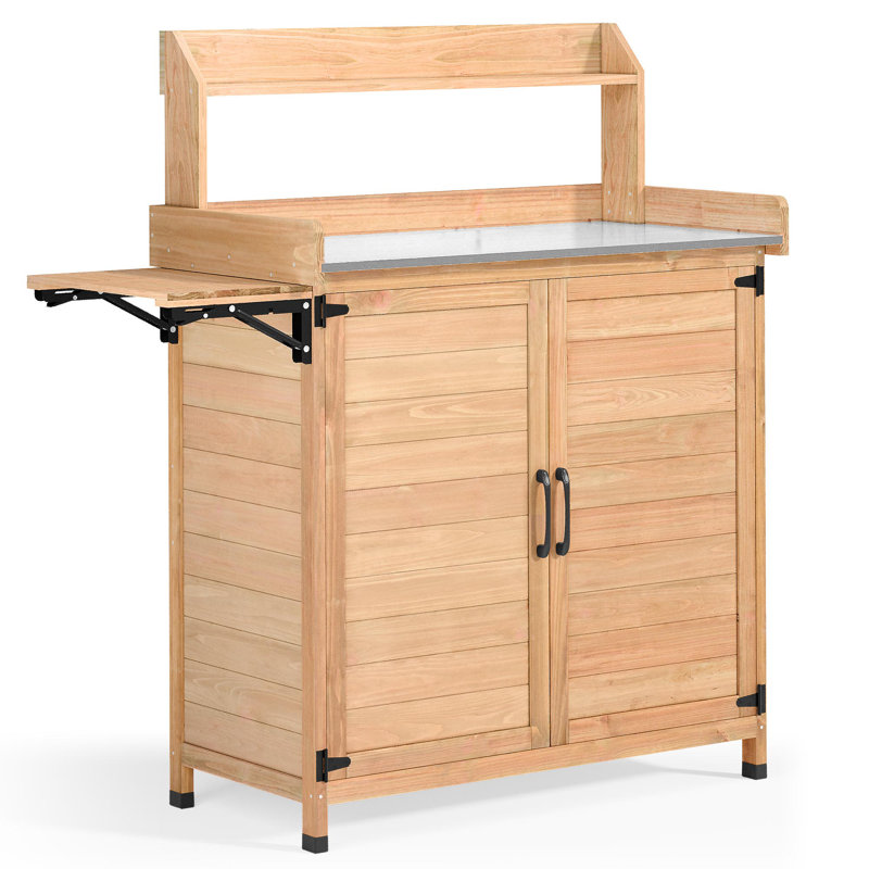 Arlmont & Co. Ramush Fir Wood Potting Bench & Reviews | Wayfair