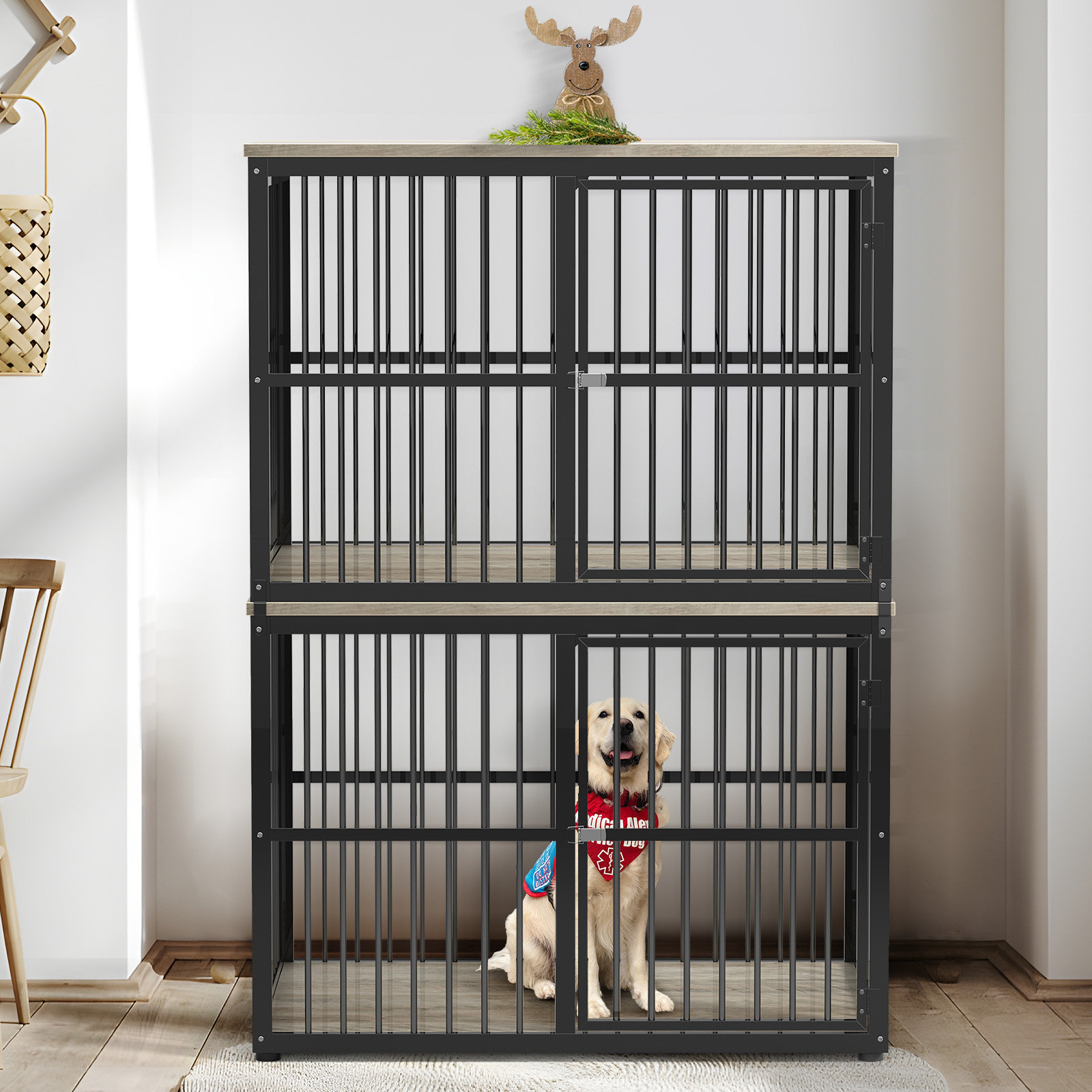Tucker Murphy Pet™ Stackable Dog Crate Furniture Large Breed With ...