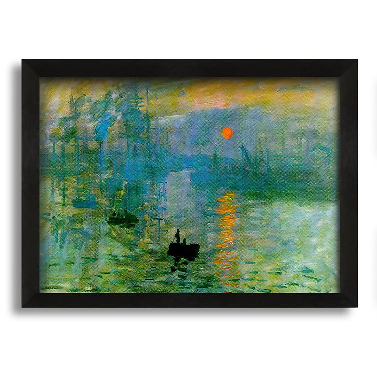 Rosalind Wheeler Monet Sunset - Single Picture Frame Painting on Canvas ...