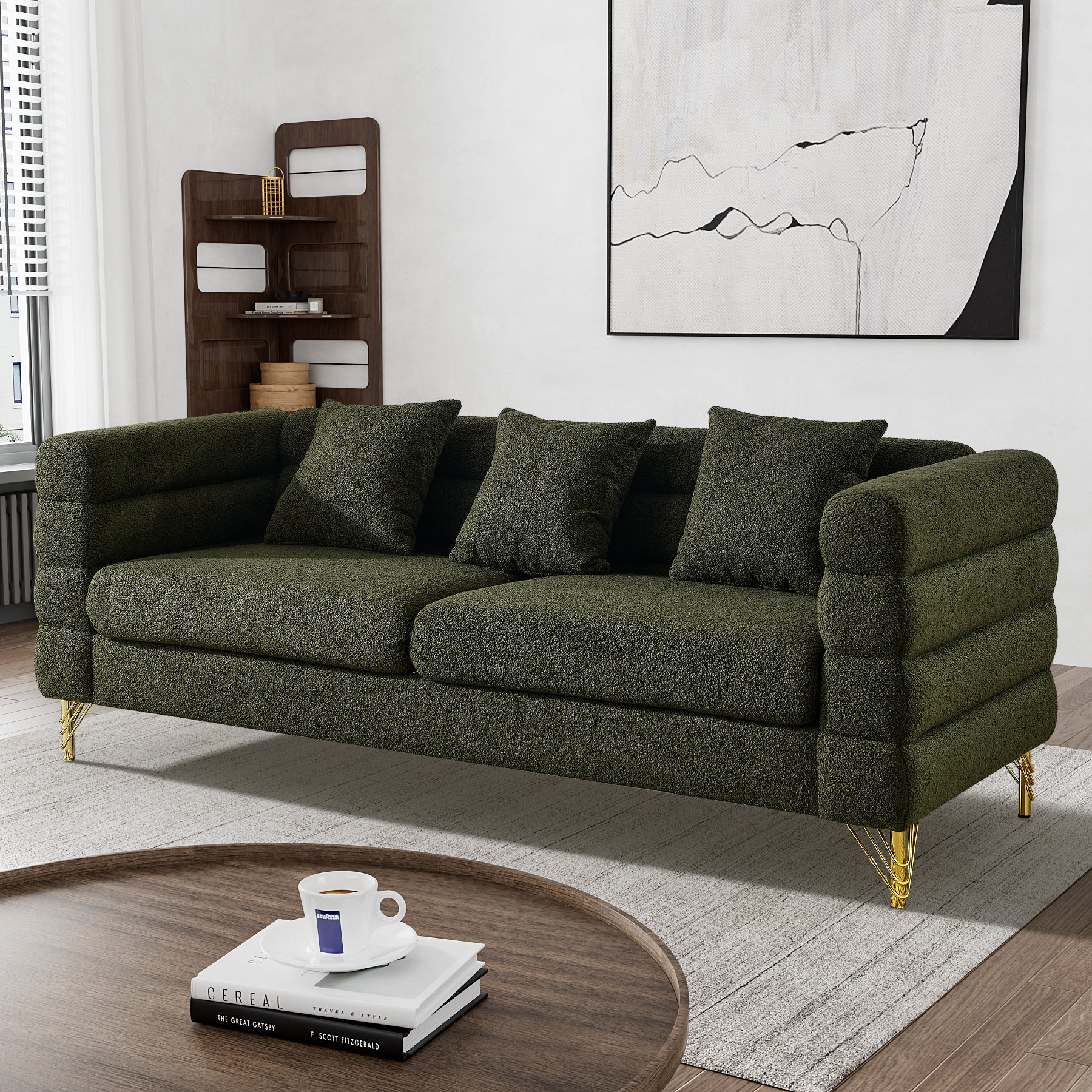 ouyessir Ottwell 79'' Mid-century Upholstered Sofa & Reviews | Wayfair