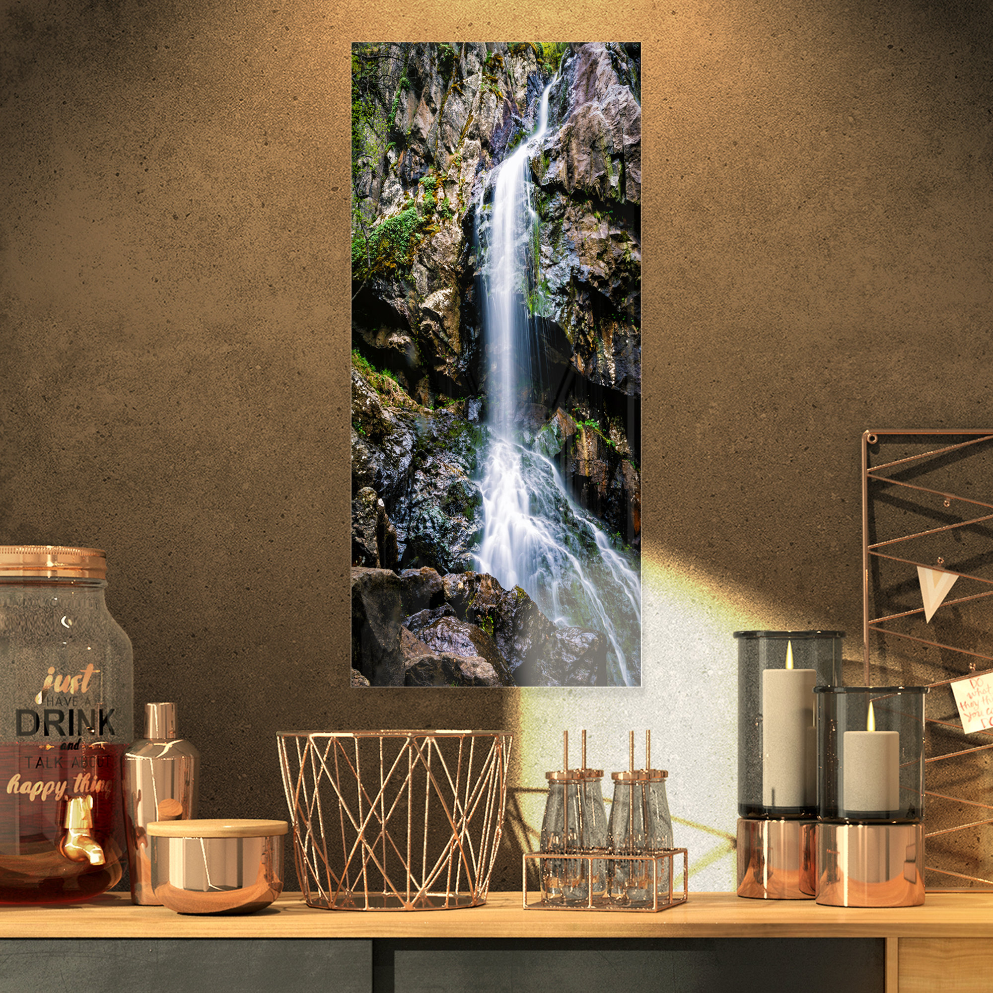 East Urban Home Waterfall In Sofia Bulgaria - Landscape Metal Wall Art ...
