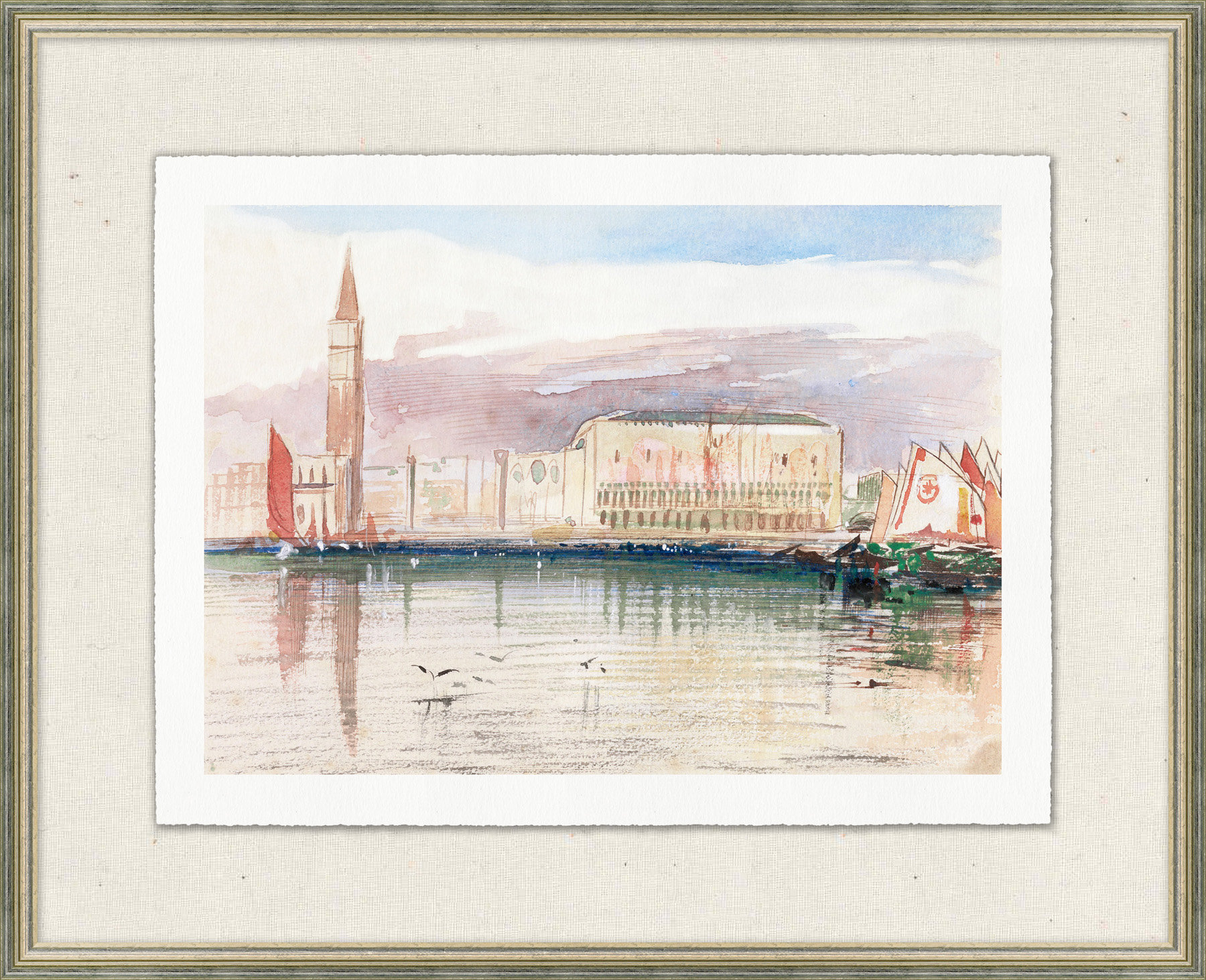 Wendover Art Group View from the Lagoon 1 - Picture Frame Painting ...