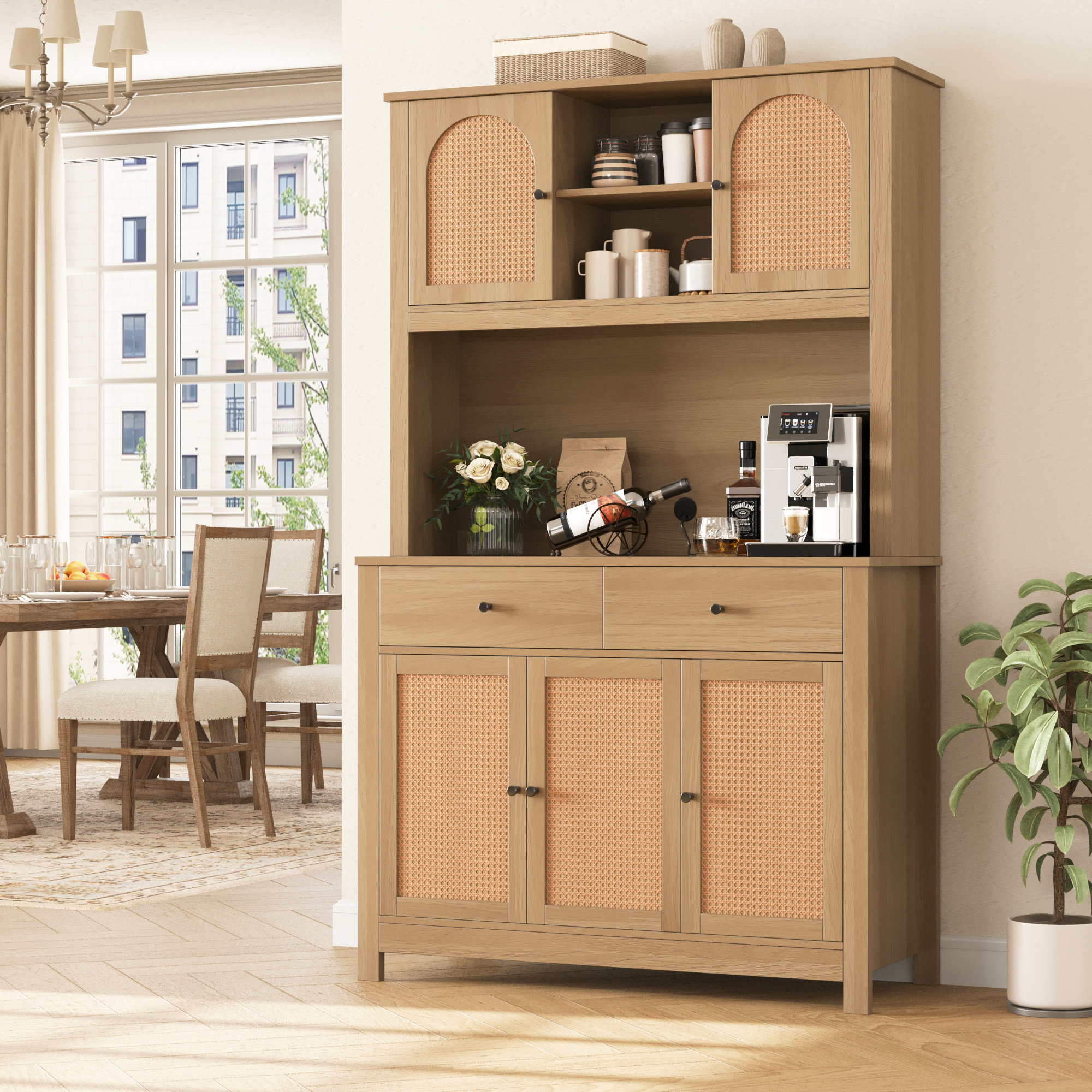 Bay Isle Home™ Aladina 71" Kitchen Pantry with 2 Drawers & Reviews ...