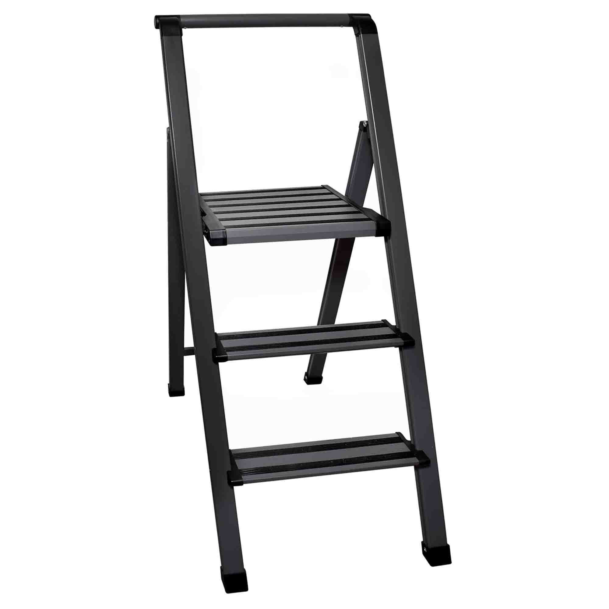 17 Stories 3 - Step Aluminum Folding Step Ladder - Wayfair Canada