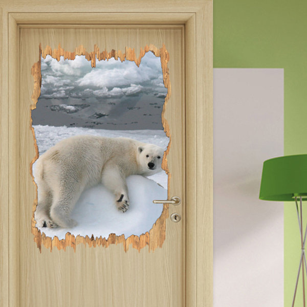 East Urban Home Wandtattoo Schöner Eisbär auf kleinem Eisberg | Wayfair.de