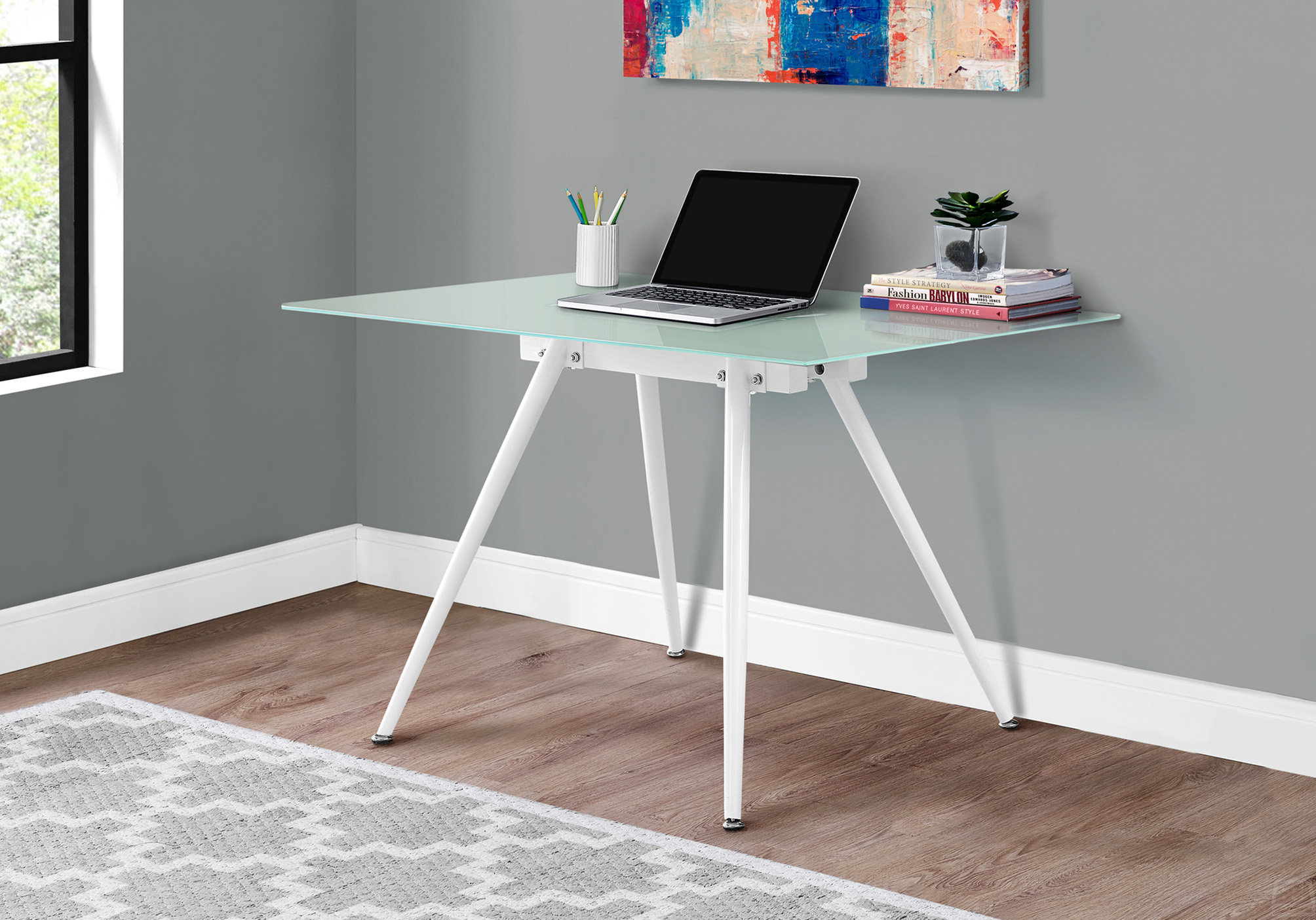Latitude Run® Computer Desk, Home Office, Laptop, 48"L | Wayfair