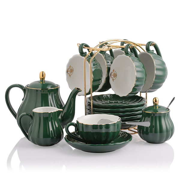 House Of Hampton® Kayme 28oz. Teapot Set For 6 | Wayfair