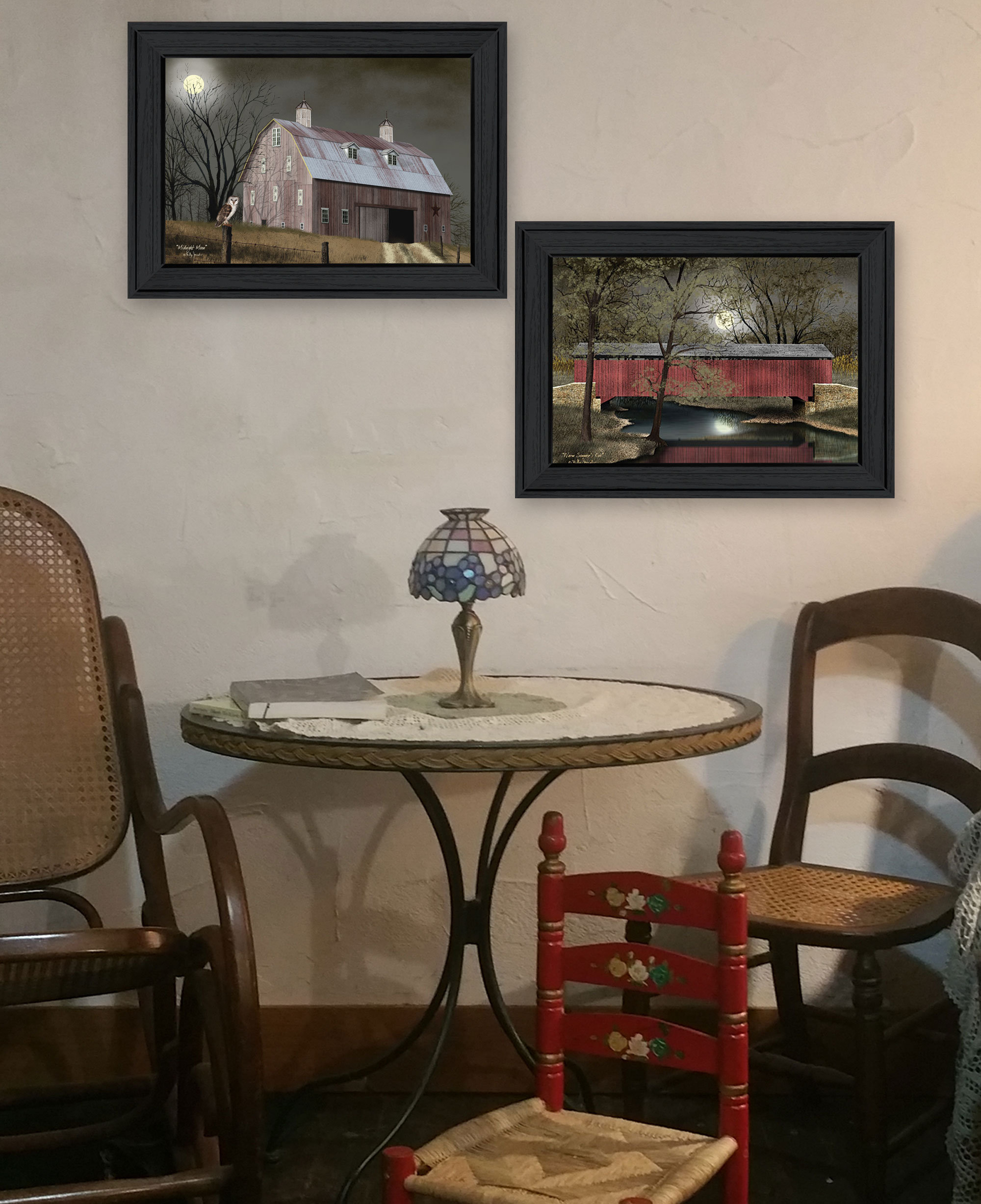 August Grove® "Midnight Moon" 2-Piece Vignette By Billy Jacobs | Wayfair