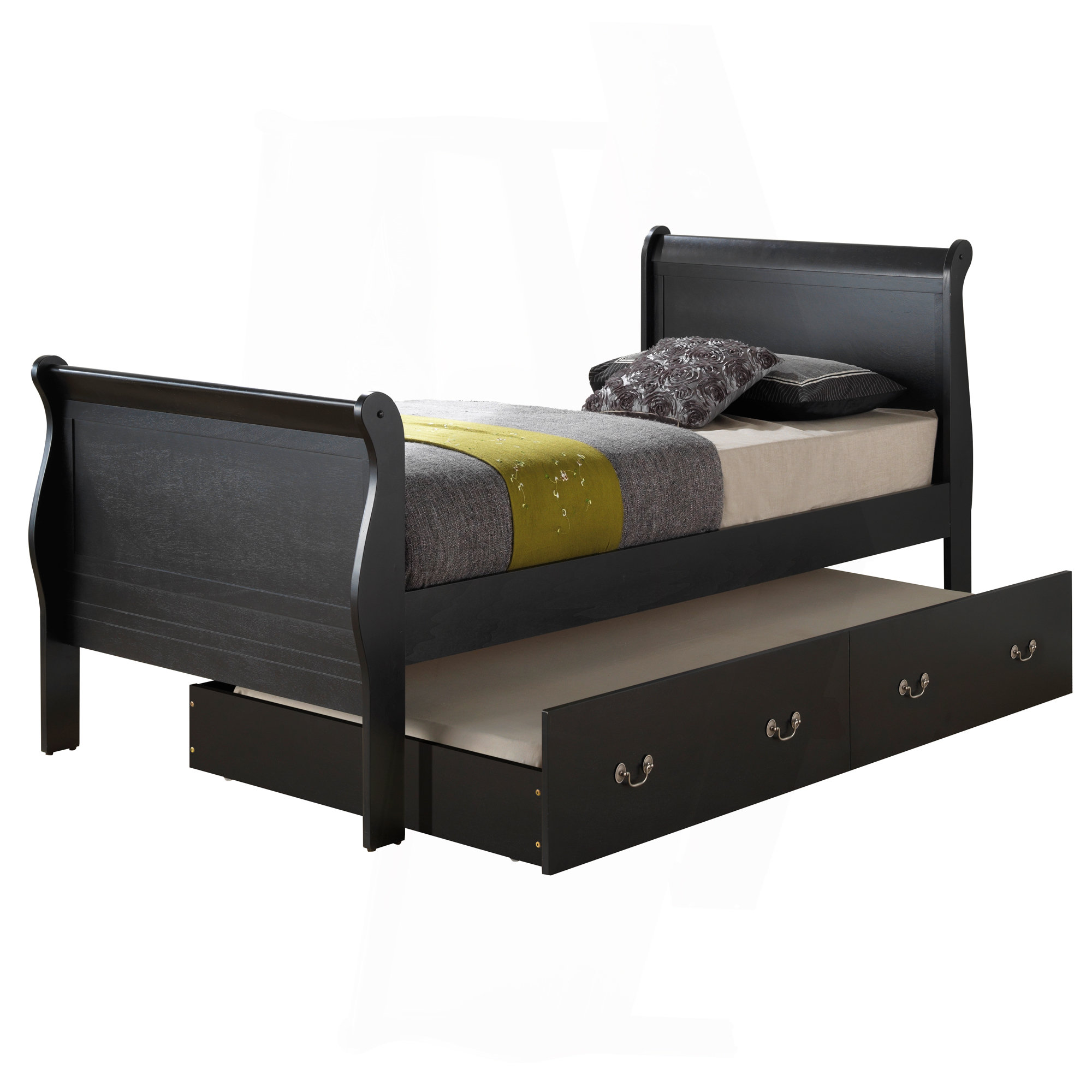 Alxfarton Timeless Twin Storage Bed In Elegant Black - Wayfair Canada