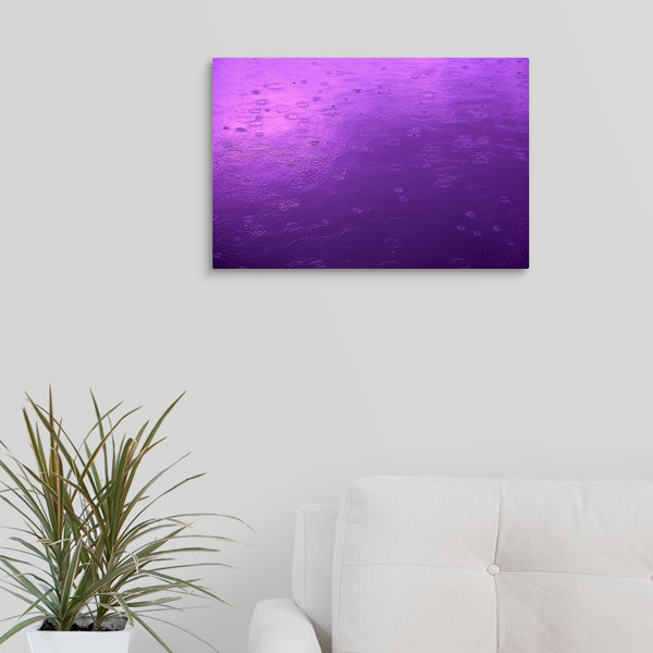 Ebern Designs 'Purple Rain' Graphic Art Print on Canvas - Wayfair Canada