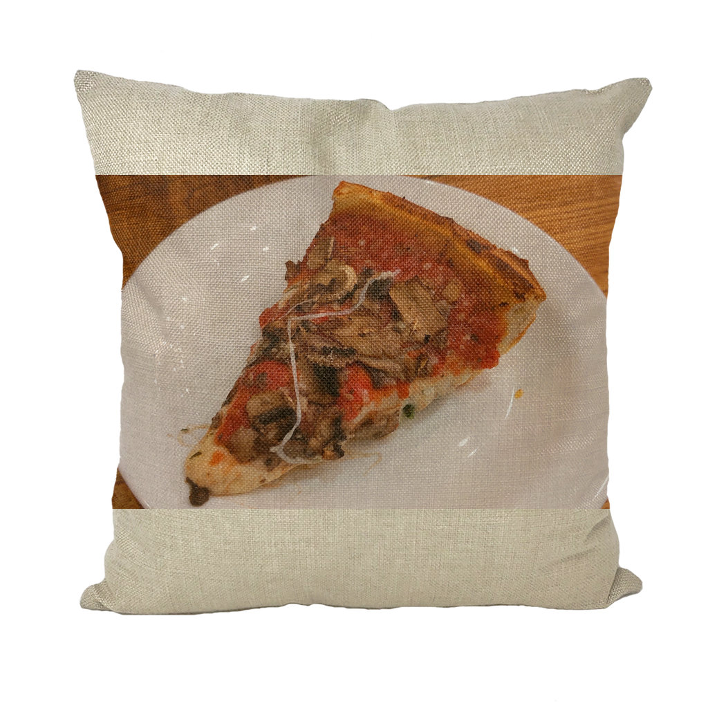 Marick Booster Pizza On Plate Throw Pillows | Wayfair