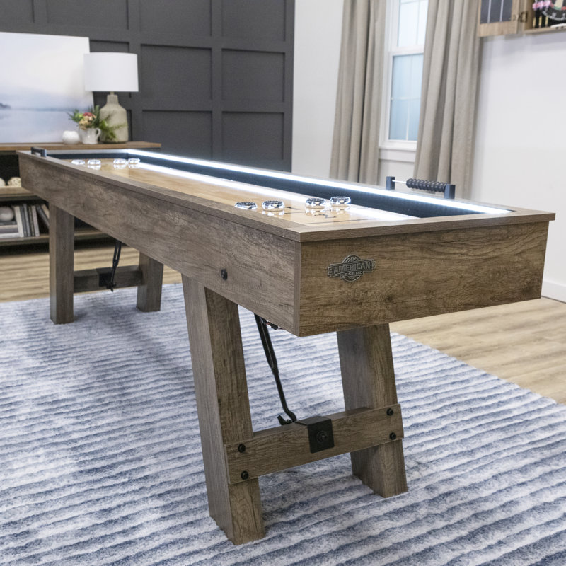 American Legend Brookdale American Legend LED 9' Shuffleboard Table ...