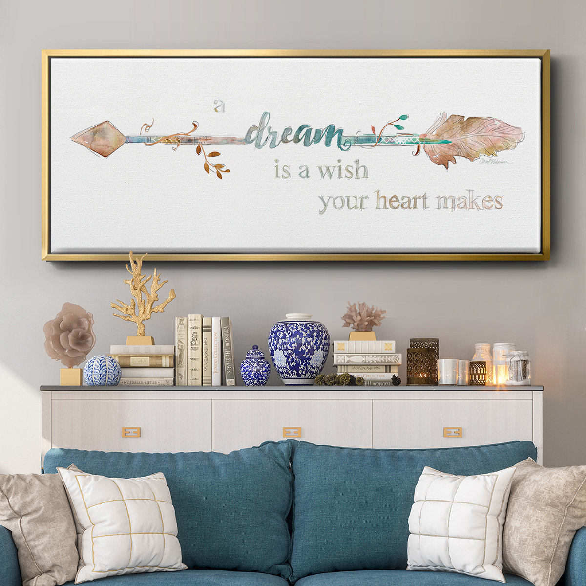 Red Barrel Studio® Dream Arrow- Framed Canvas | Wayfair