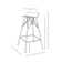 Hykkon Belen Counter Stool with Metal Frame & Reviews | Wayfair.co.uk