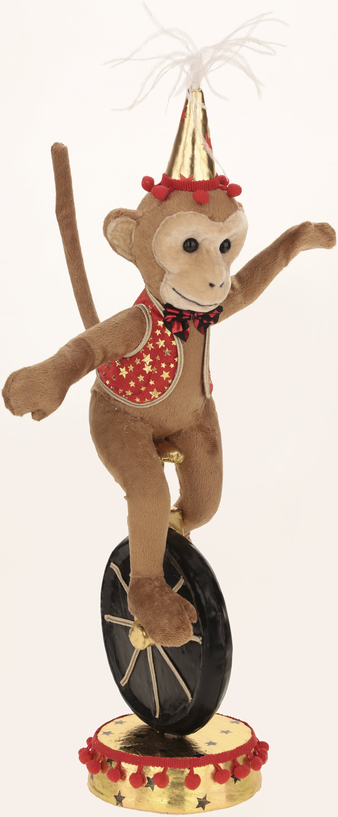 Mark Roberts Monkey In Unicycle - 22 Inches | Wayfair