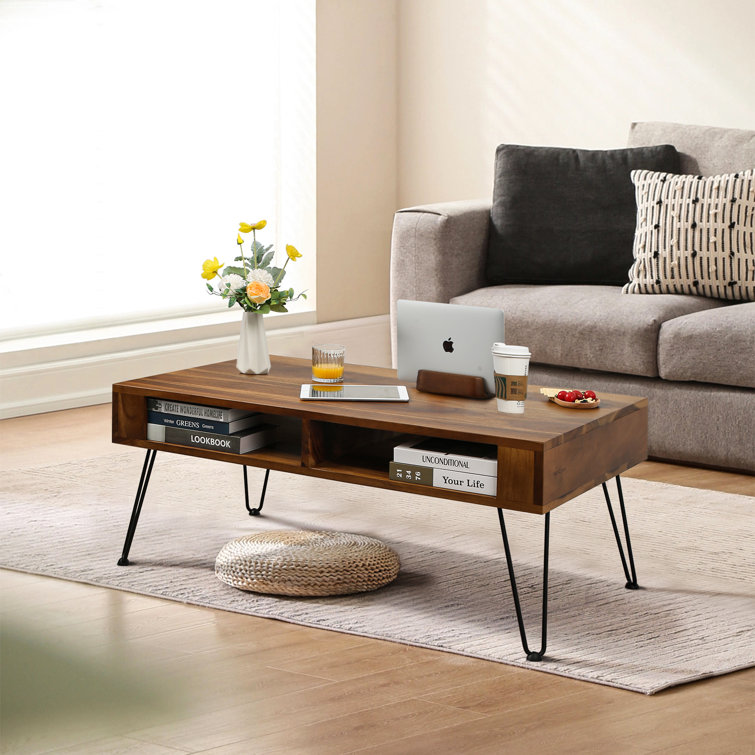 Neta Walnut Coffee Table with Storage