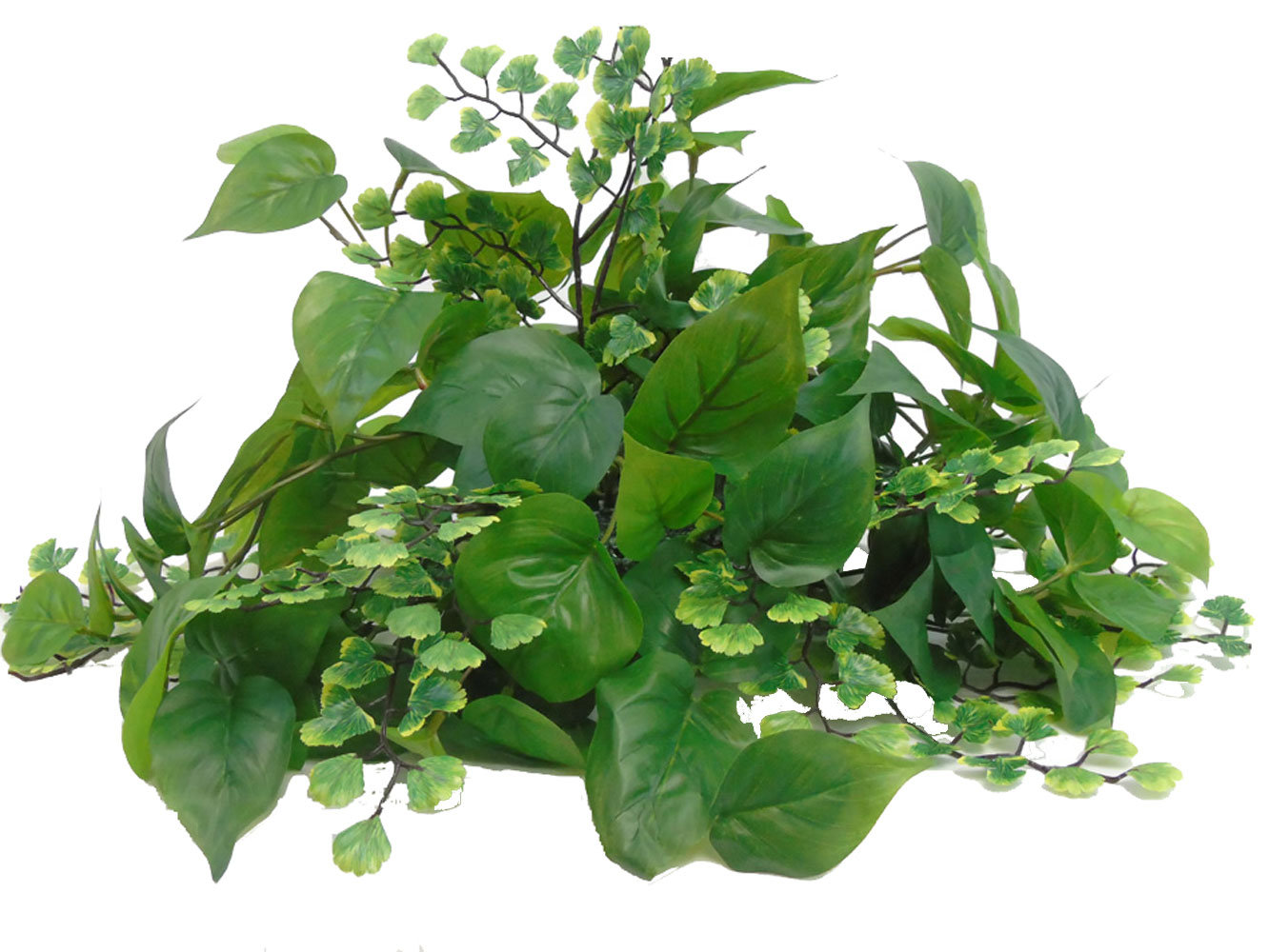 Alcott Hill Faux Philo and Maidenhair Desk Top 12" Artificial Ivy Plant ...