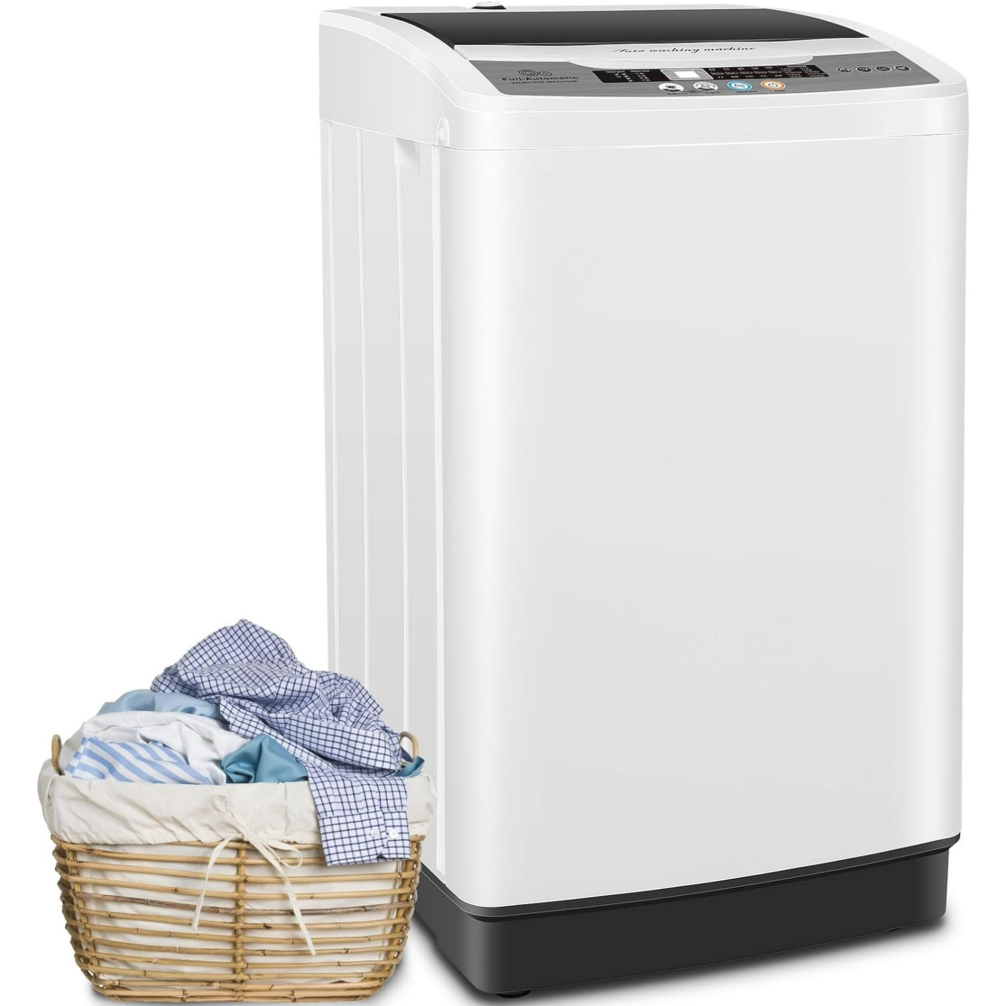 Homdox 1.8 cu. ft. High Efficiency Washing Machine with Drain Pump ...