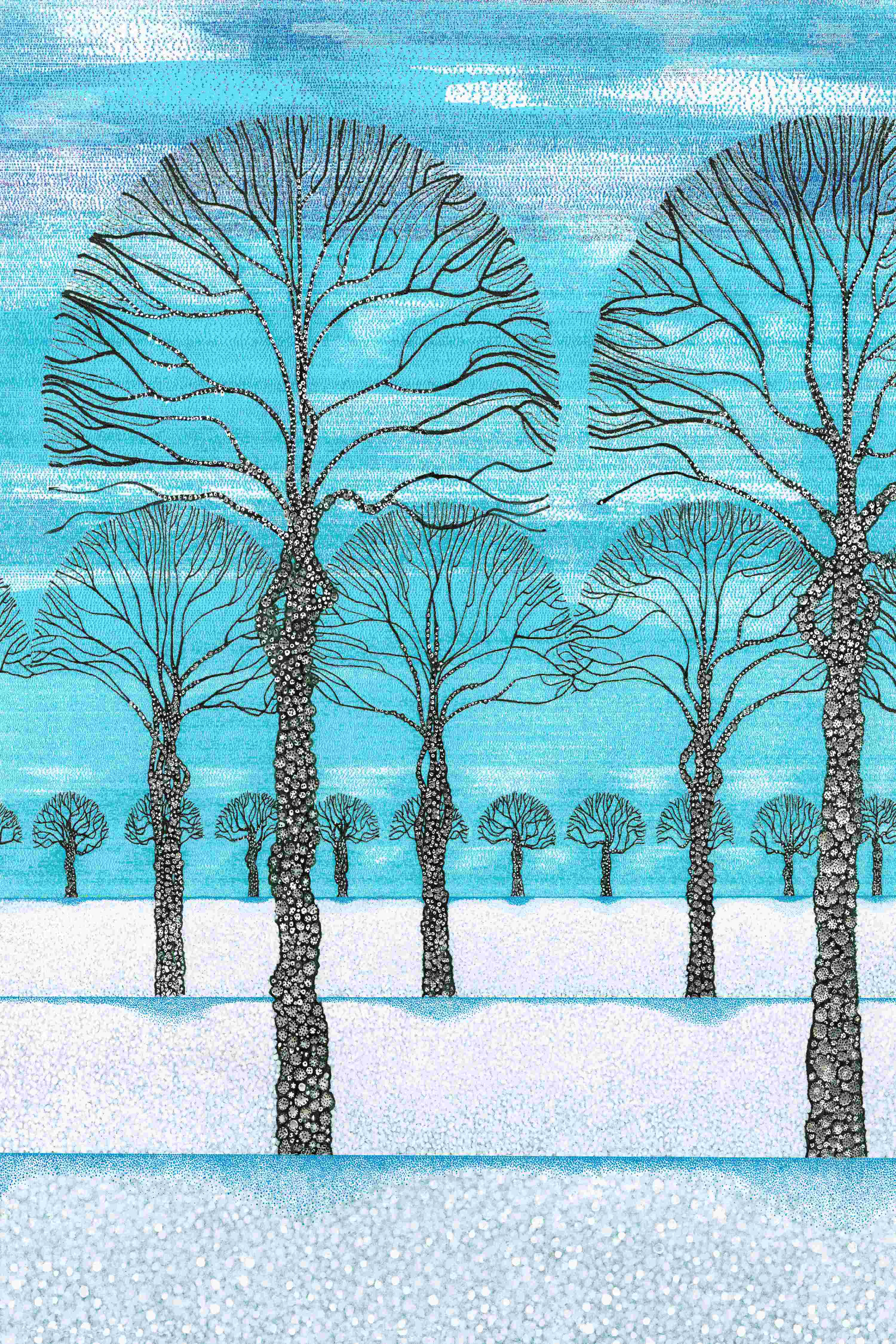 Wildon Home® Woodland Season Winter - Wrapped Canvas Graphic Art | Wayfair