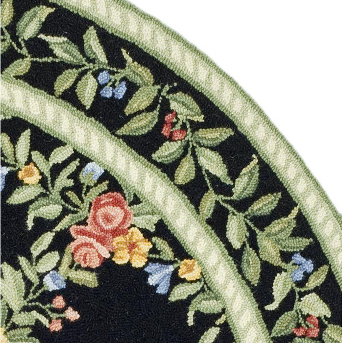 Winston Porter Beyda Hand Hooked Wool Pile Floral Rug & Reviews | Wayfair